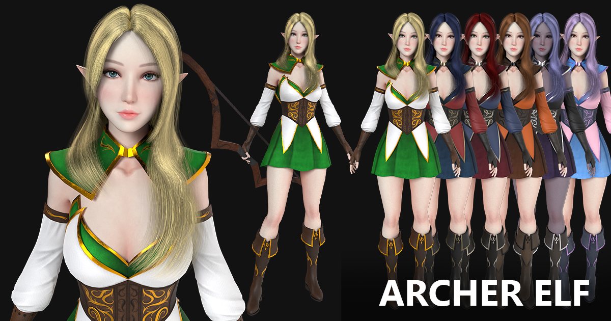 Archer Elf | Characters | Unity Asset Store
