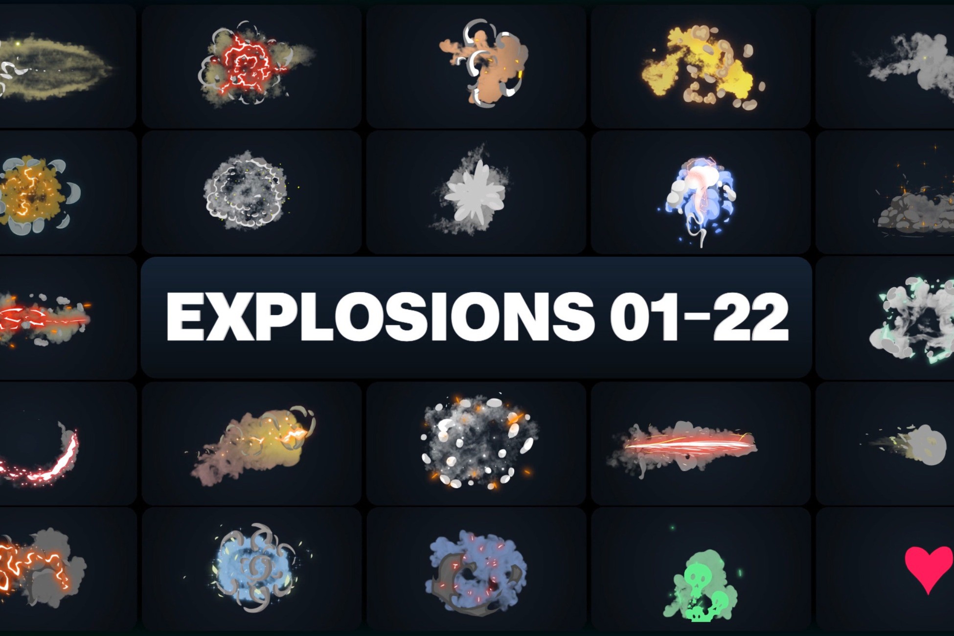 Advanced Explosions Pack 1 22 2d Textures And Materials Unity Asset Store