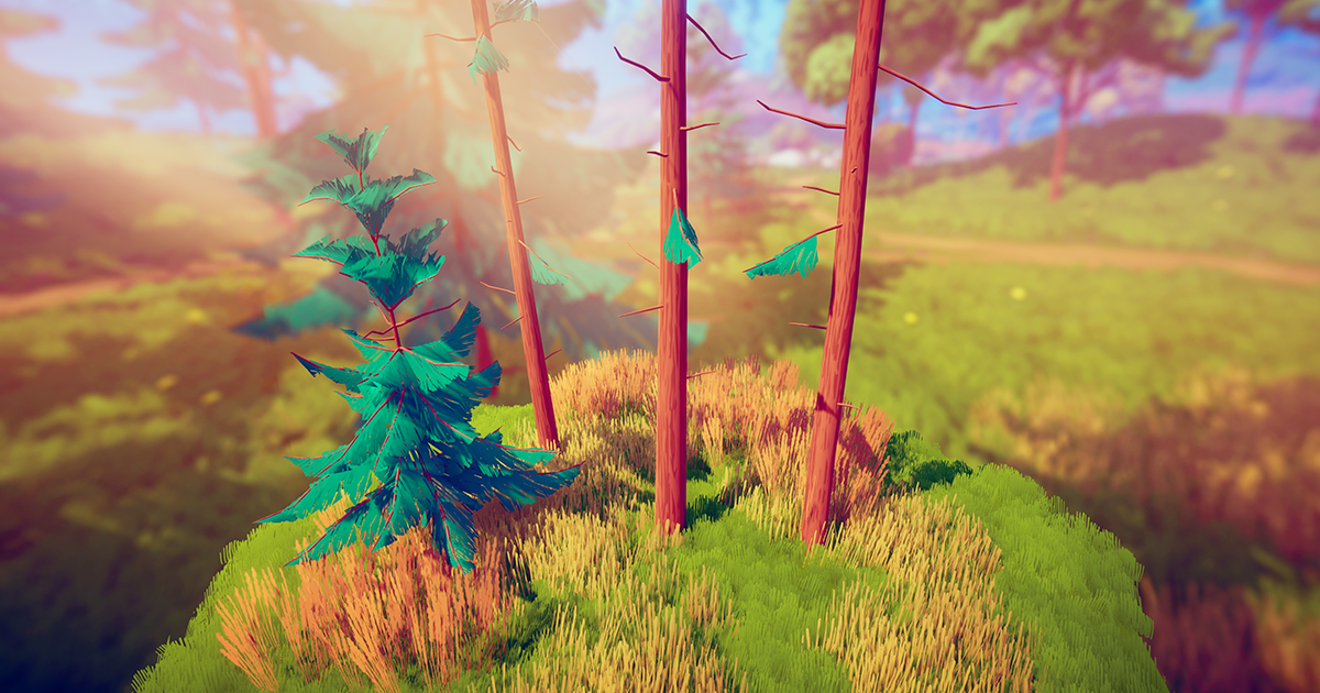 The Illustrated Nature - Sample | 3D Vegetation | Unity Asset Store