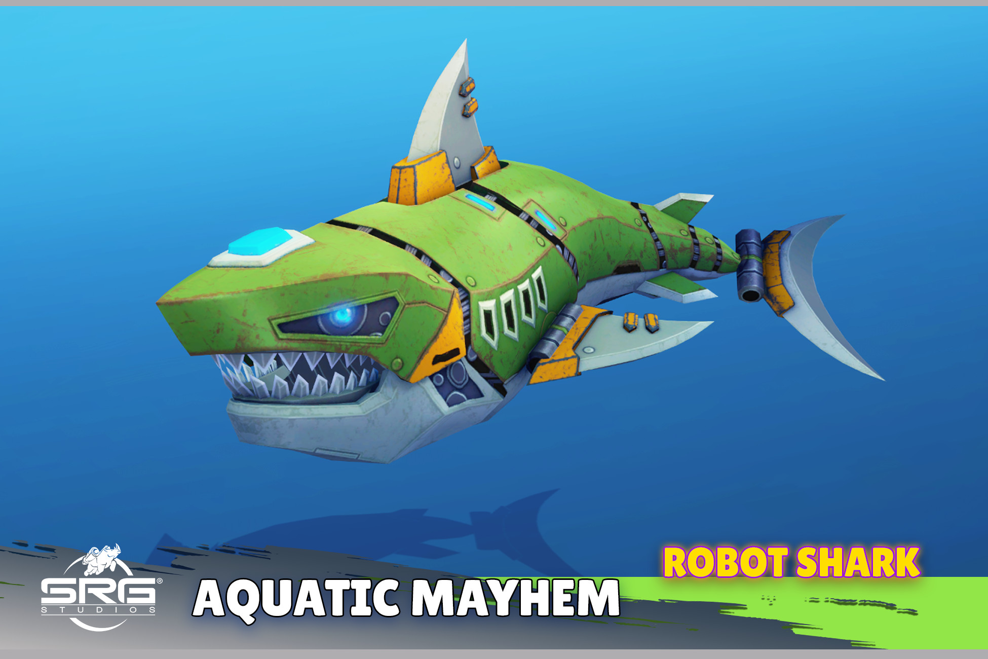 Aquatic Mayhem - Robot Shark | 3D Characters | Unity Asset Store
