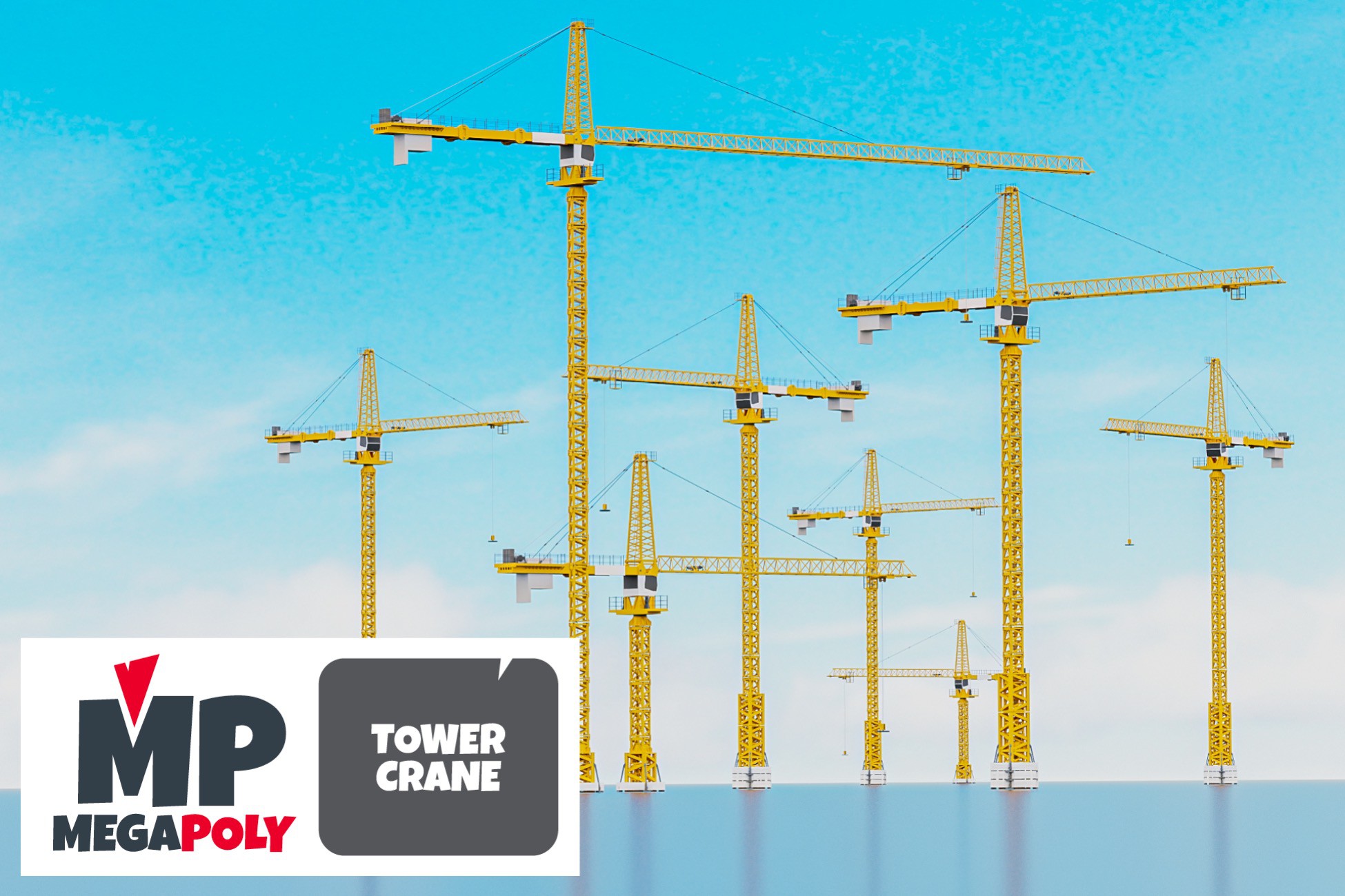 Megapoly.Art - Tower Crane | 3D Industrial | Unity Asset Store
