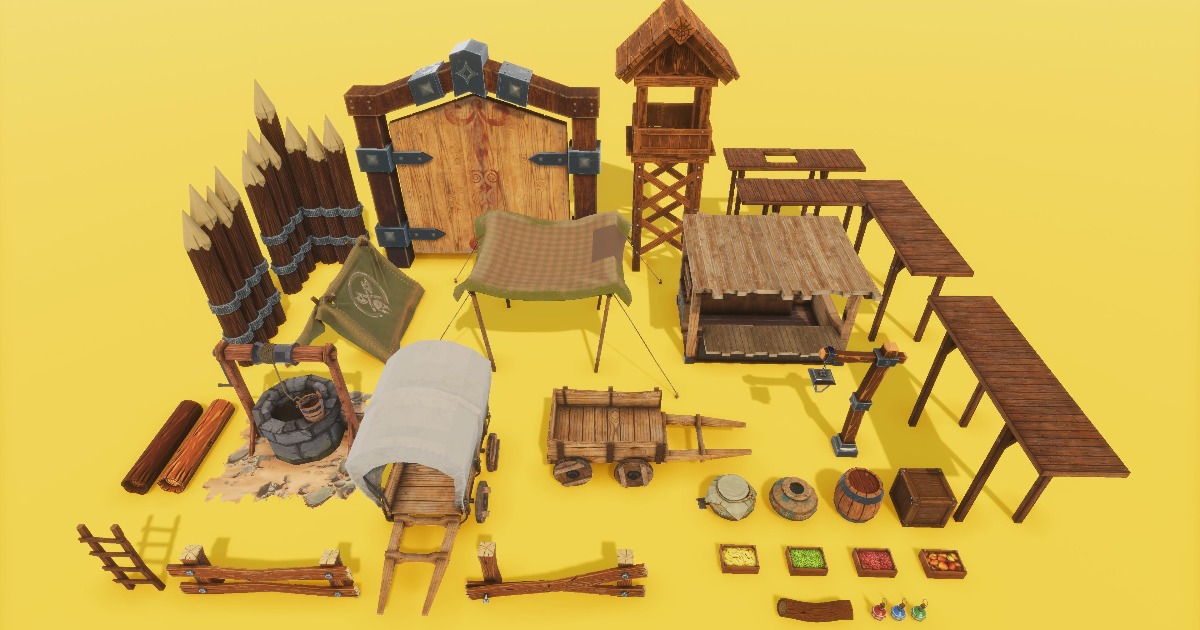 Viking Medieval Camp | 3D Historic | Unity Asset Store