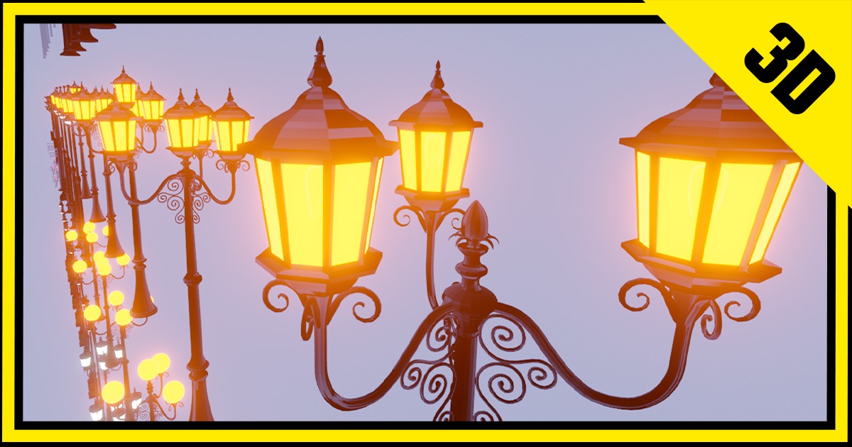 77 Classic Light Pole (Mega Pack) | 3D Environments | Unity Asset Store