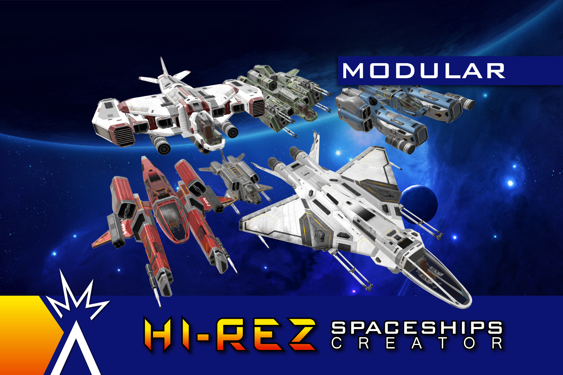 Hi-Rez Spaceships Creator | 3D Space | Unity Asset Store