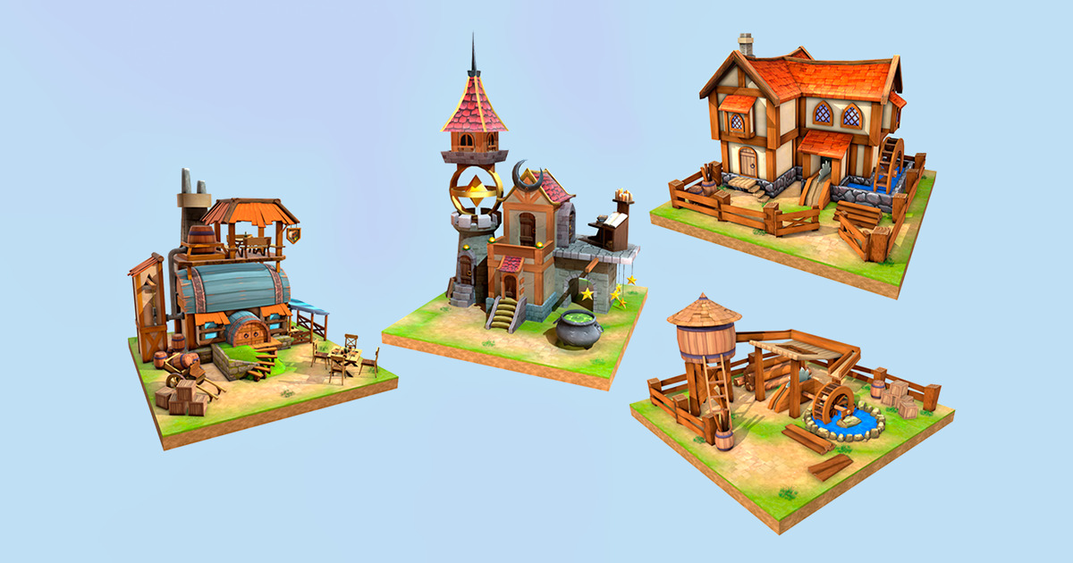 RPG Medieval Buildings | 3D Fantasy | Unity Asset Store