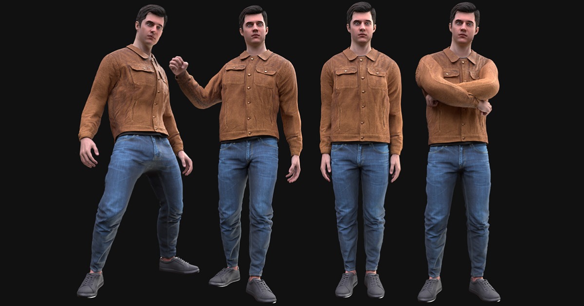 Man in Autumn Outfit 8 - Rigged | 3D Characters | Unity Asset Store