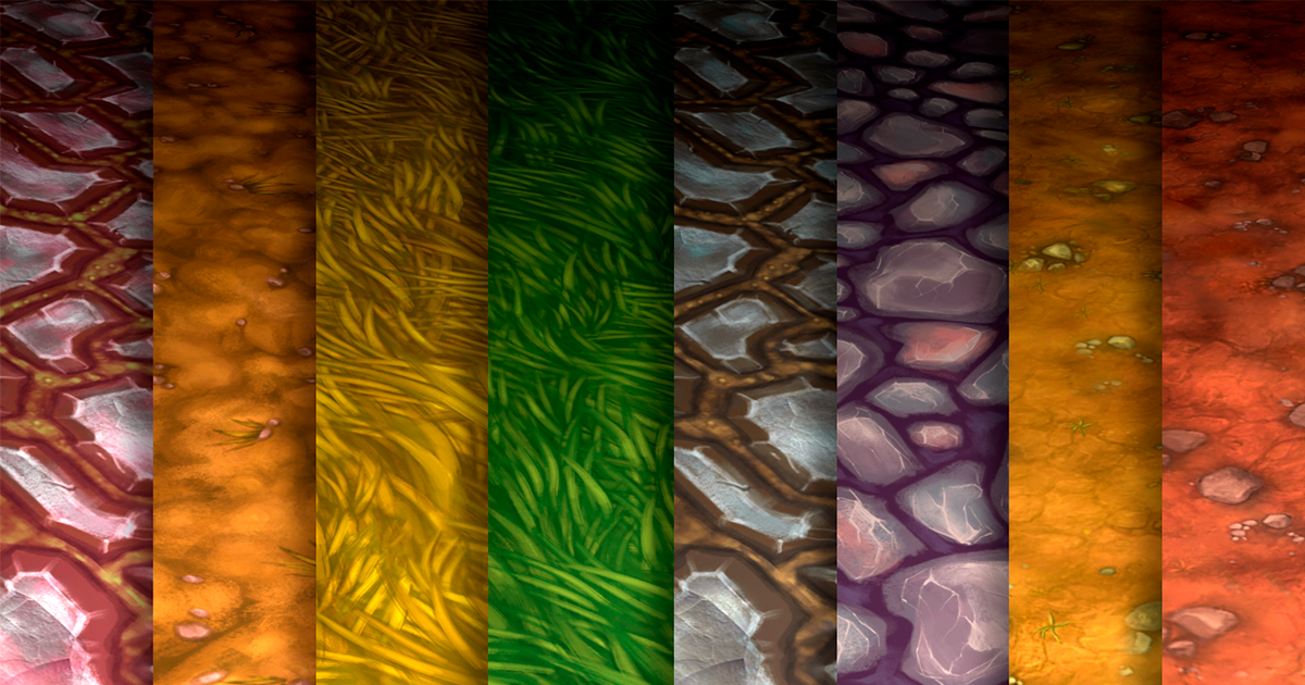 Texture Set Vol.23 Hand Painted Ground Mix | 2D 바닥 | Unity Asset Store