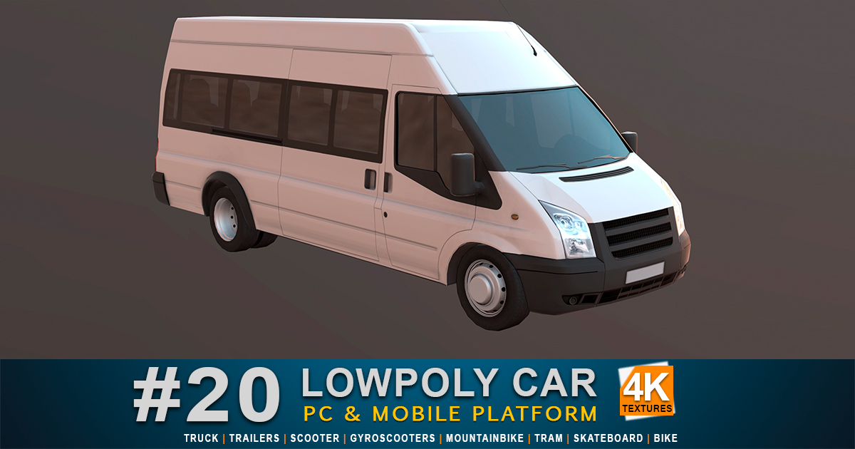 Low Poly Car #20 | 3D Land | Unity Asset Store