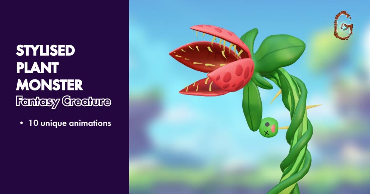 Stylised Animated Plant Monster | 3D Creatures | Unity Asset Store