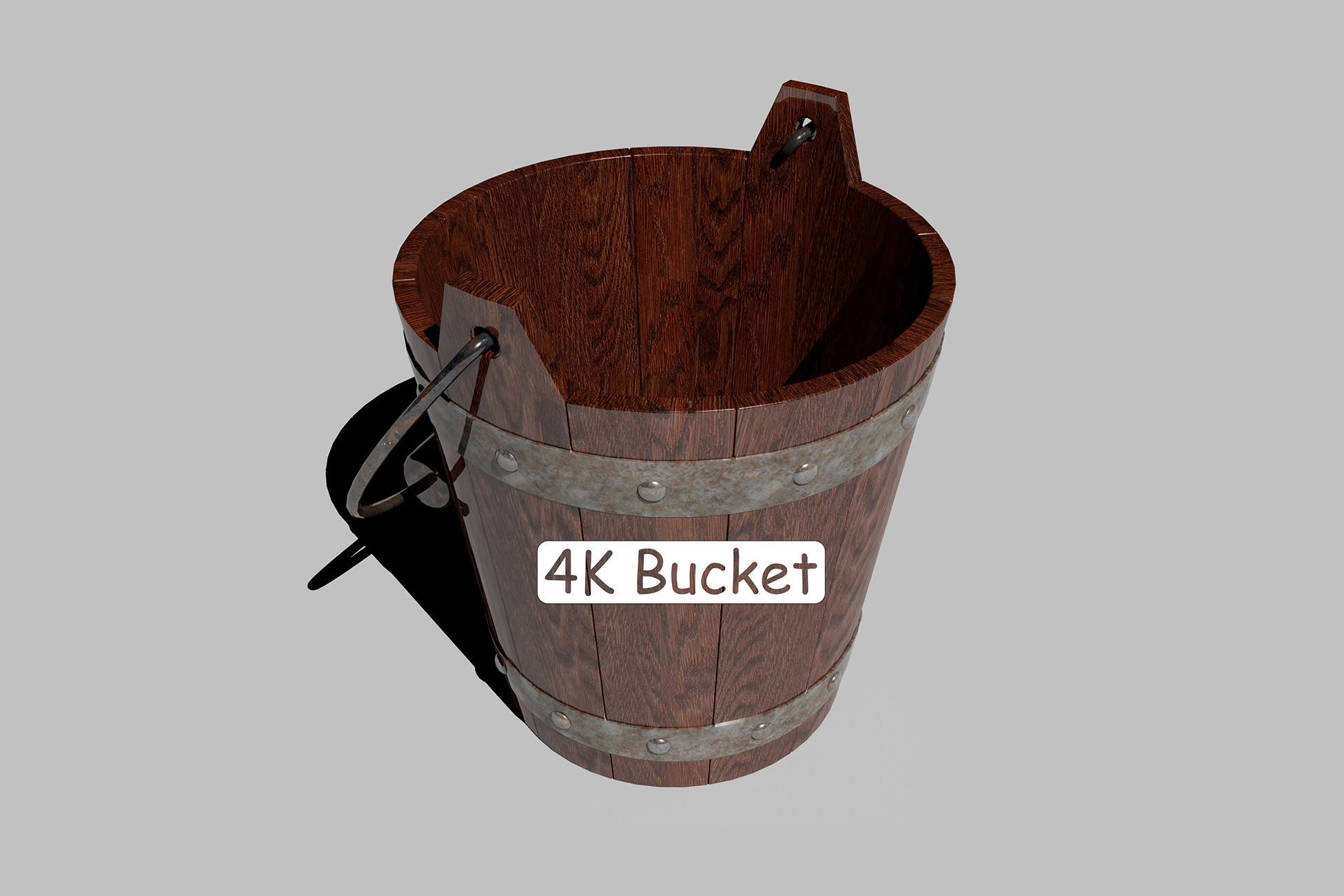 4K Wooden Bucket | 3D Props | Unity Asset Store