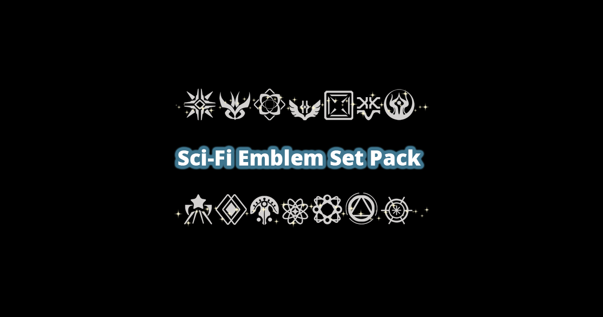 Sci-Fi Emblem Set Pack | 2D Icons | Unity Asset Store