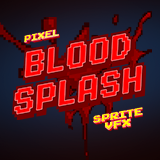 10 Pixel Blood splash sprite effects
