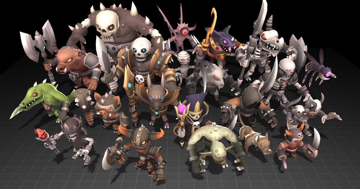 MS - Monster Mega Pack 5 | 3D Creatures | Unity Asset Store