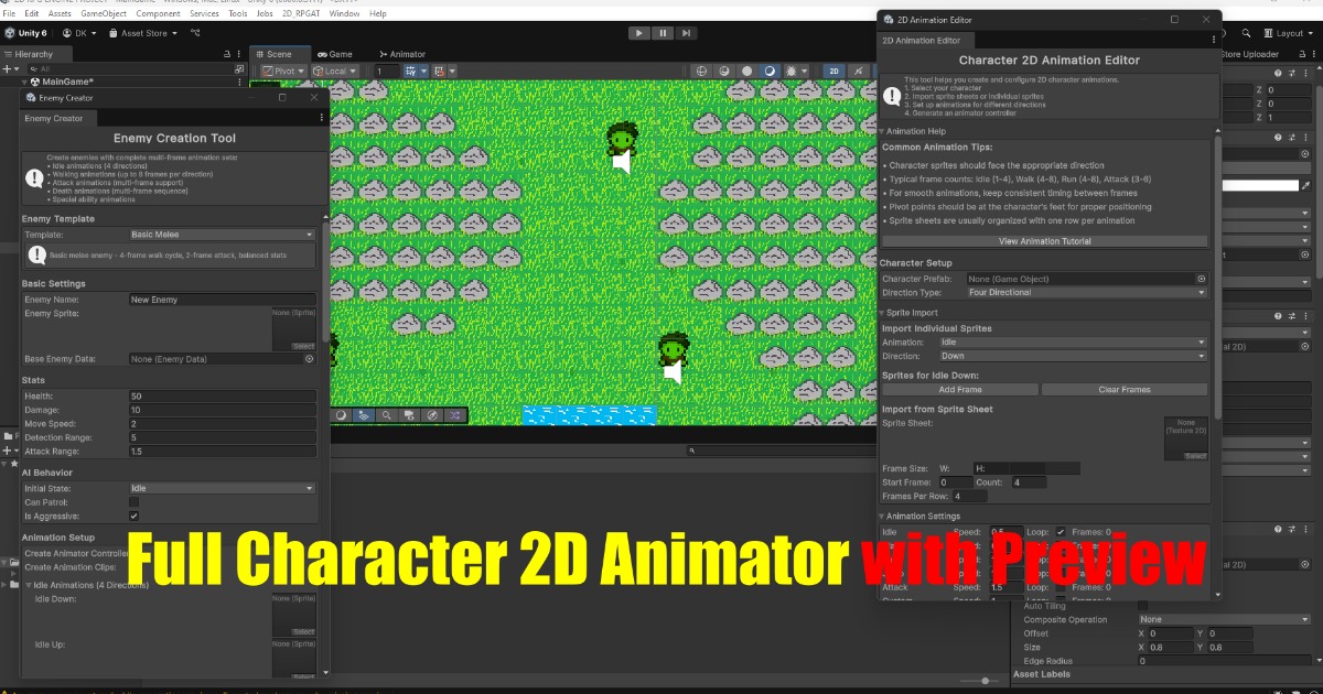 2D RPG Adventure Tool by Daikage | Game Toolkits | Unity Asset Store