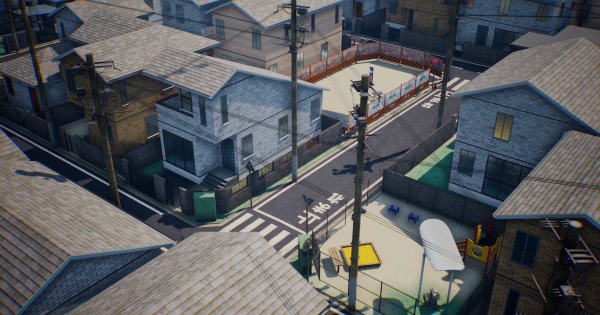 Japanese Residential Area Collection - 5 model packs | 3D Environments ...