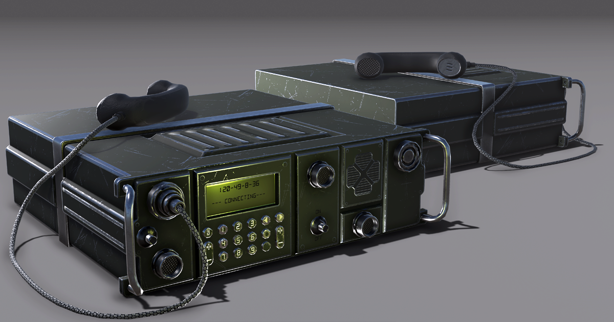 Military Radio | 3D Props | Unity Asset Store
