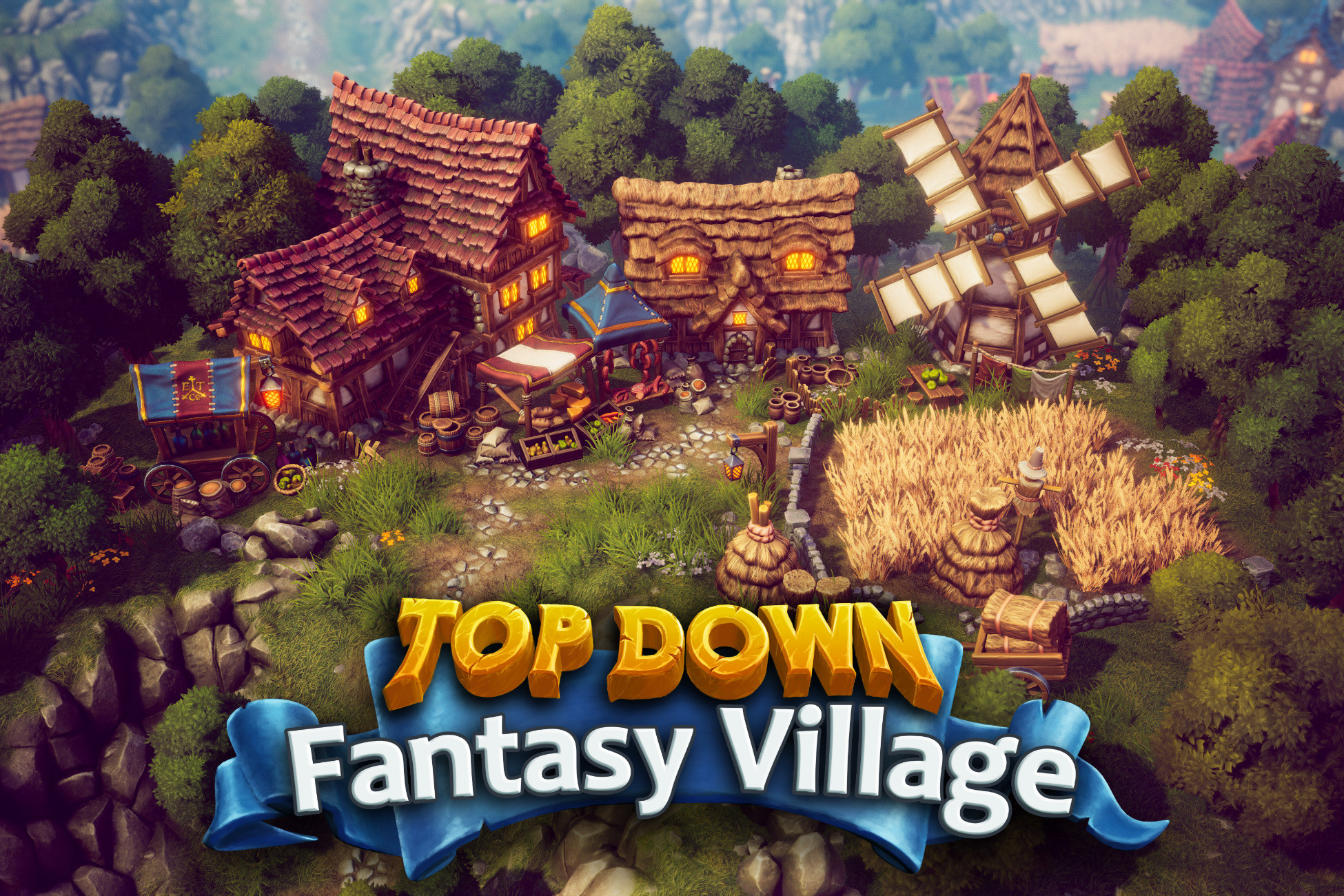 Top Down - Fantasy Village | 3D Fantasy | Unity Asset Store
