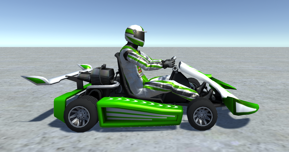 Low Poly Kart With Player 14 | 3D Land | Unity Asset Store