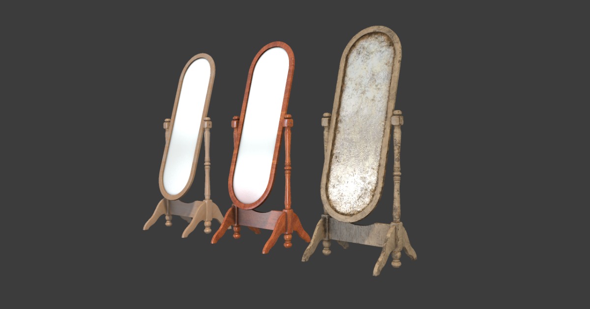 Cheval Mirror | 3D Props | Unity Asset Store