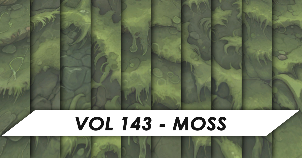 Stylized Textures - Vol 143 - Moss | 2D Textures & Materials | Unity ...
