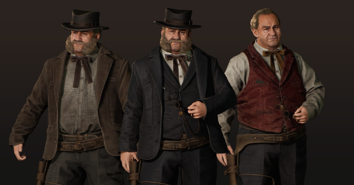 Western Character Joseph - Huckster Gambler Attendant Cowboy Wild West ...