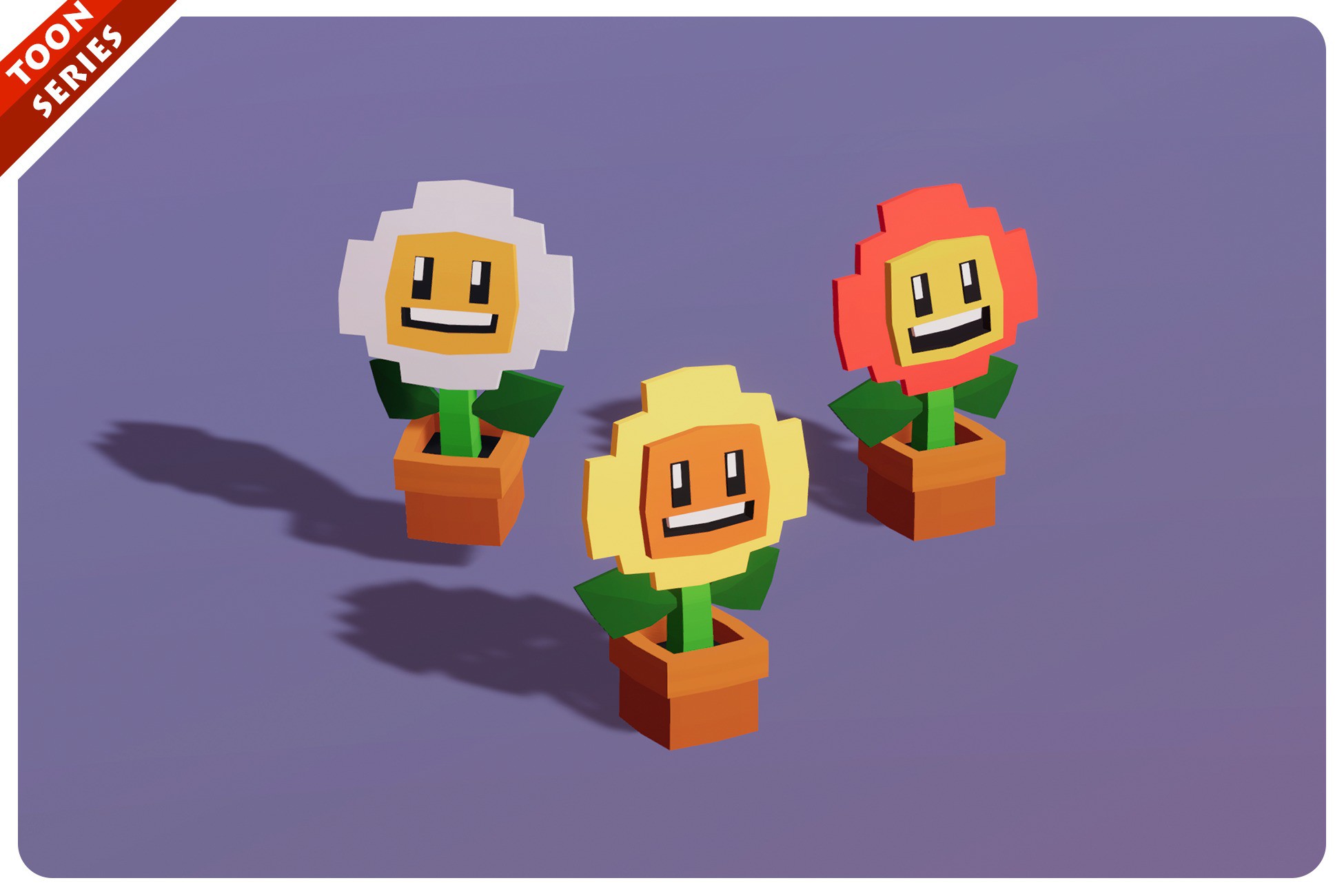 Flower Pot Toon Series | 3D Creatures | Unity Asset Store