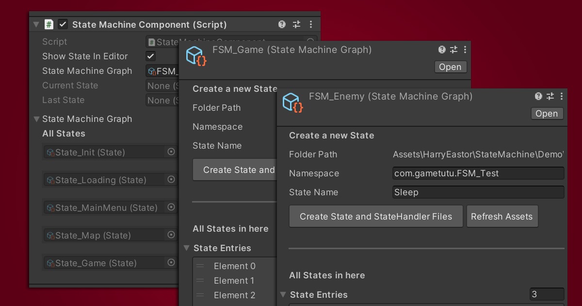 Lightweight Visual Finite State Machine | Utilities Tools | Unity Asset Store