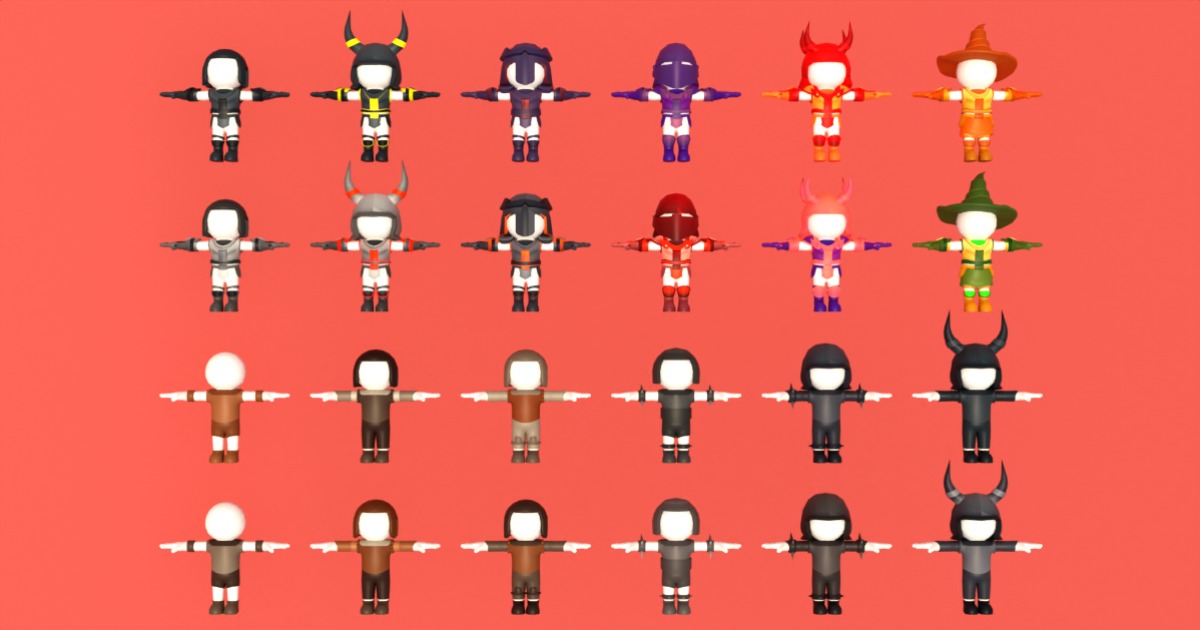 Stickman Medieval Pack | 3D Characters | Unity Asset Store