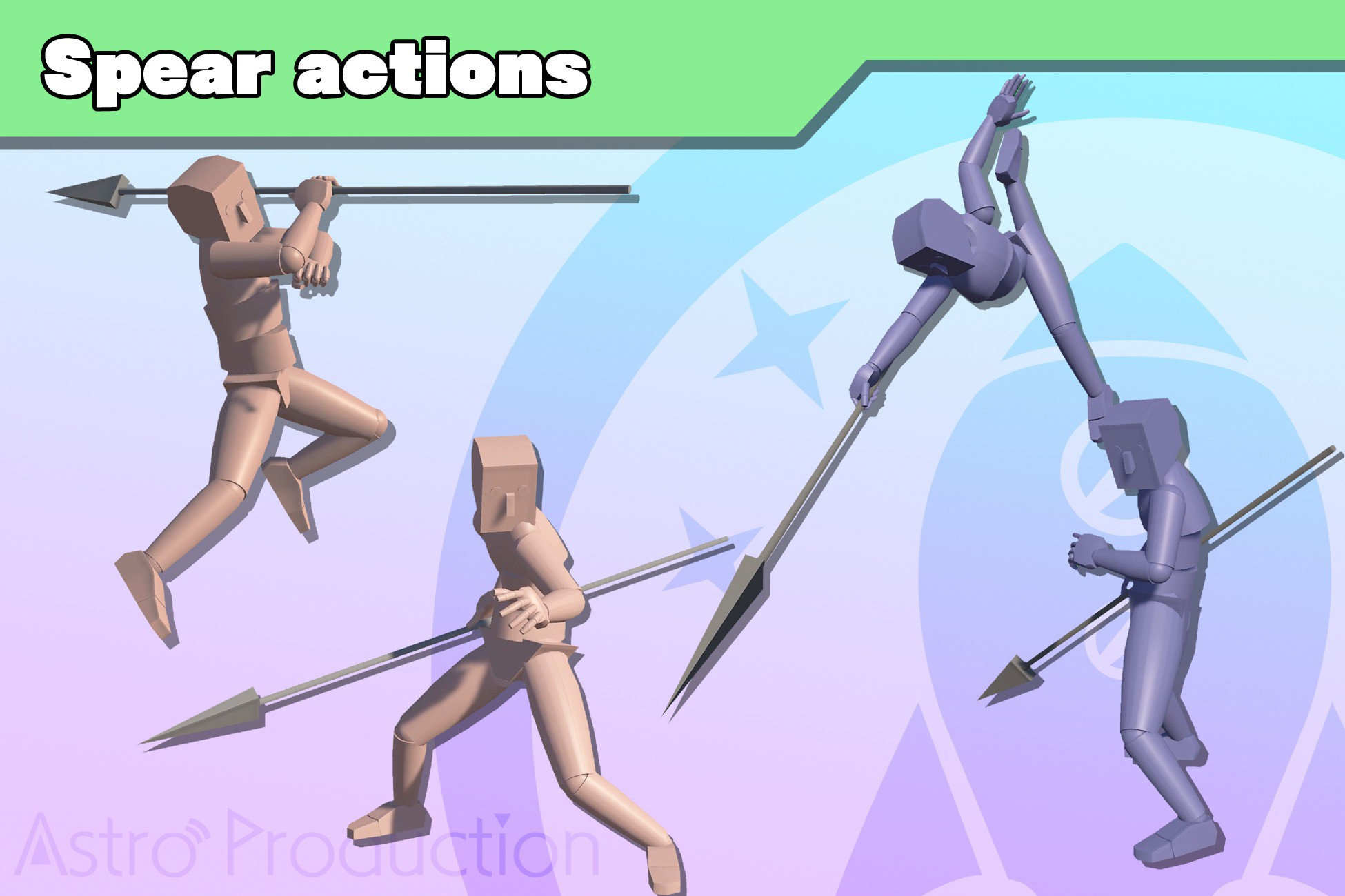 Spear Action | 3D Animations | Unity Asset Store