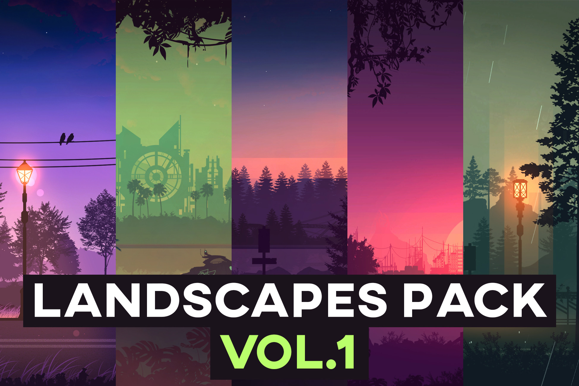 Natural Landscapes Pack Vol.1 | 2D Environments | Unity Asset Store
