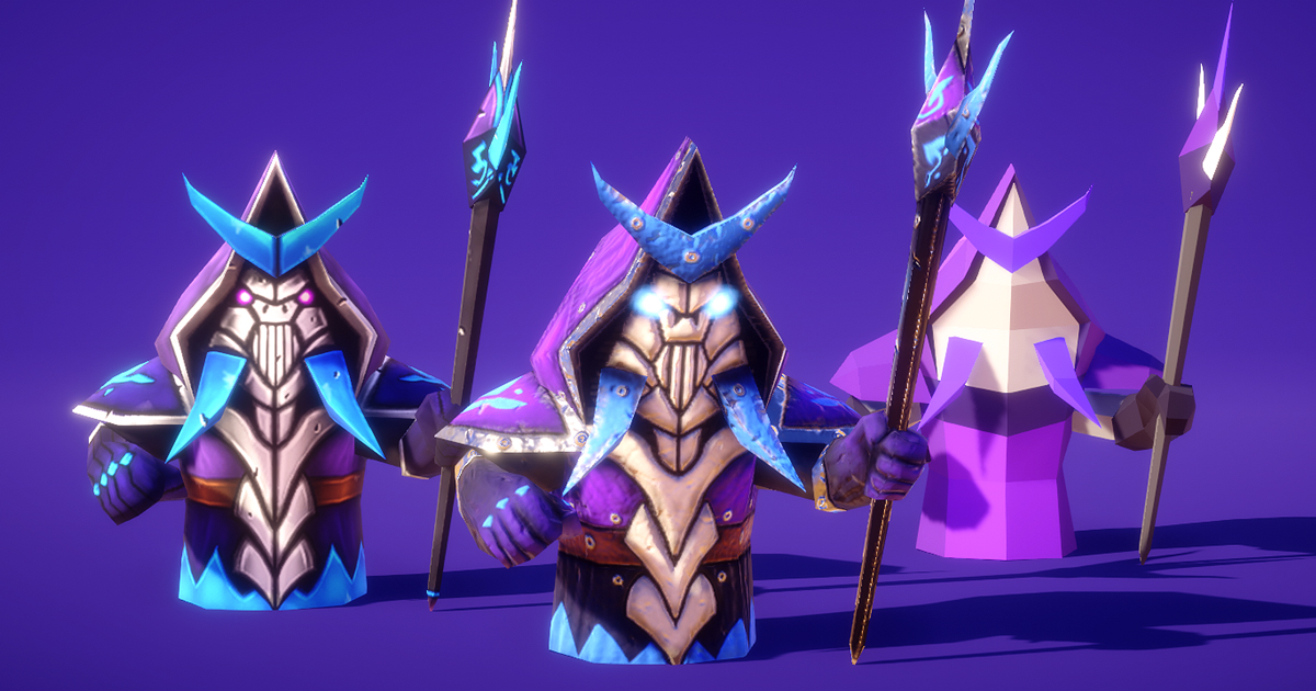 Mini Legion Lich PBR HP Polyart | キャラクター | Unity Asset Store