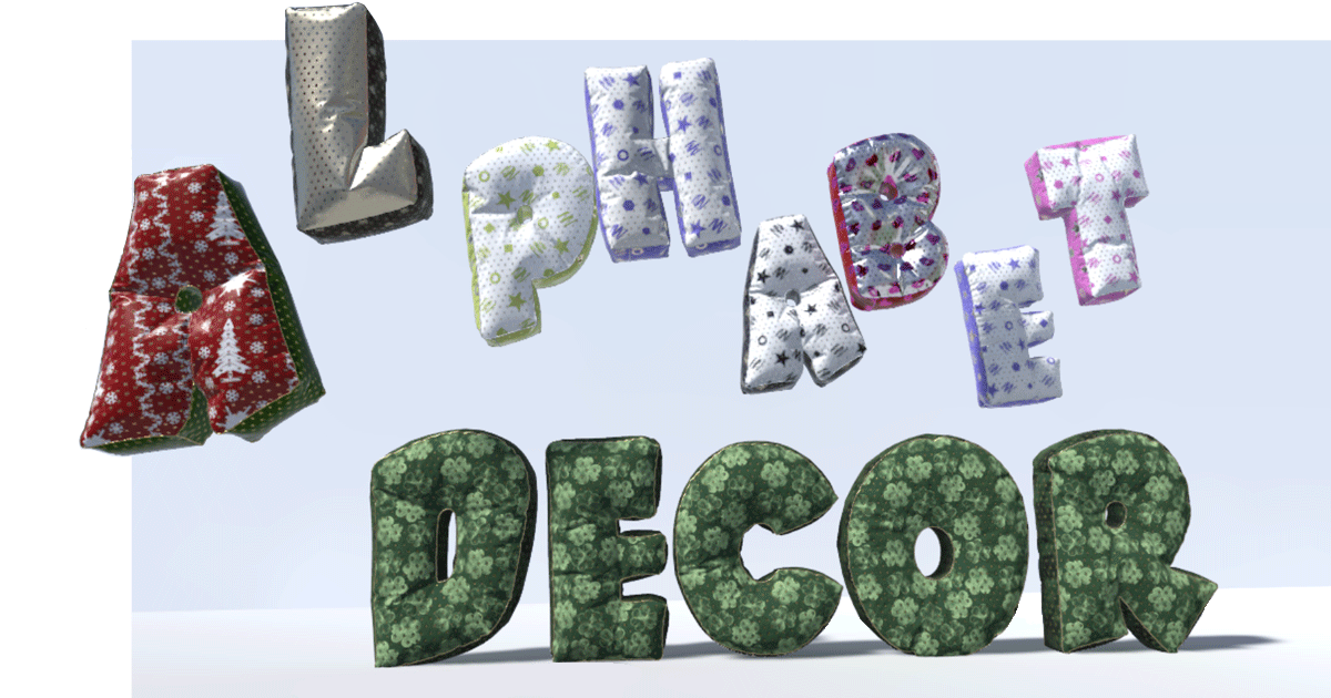 Alphabet Decor | 3D Furniture | Unity Asset Store