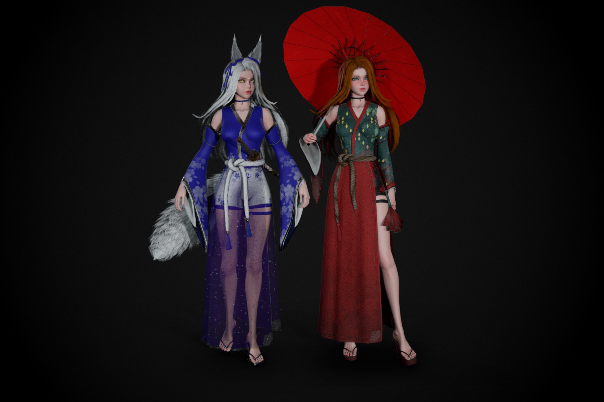 Moon Kitsune (URP) | Characters | Unity Asset Store
