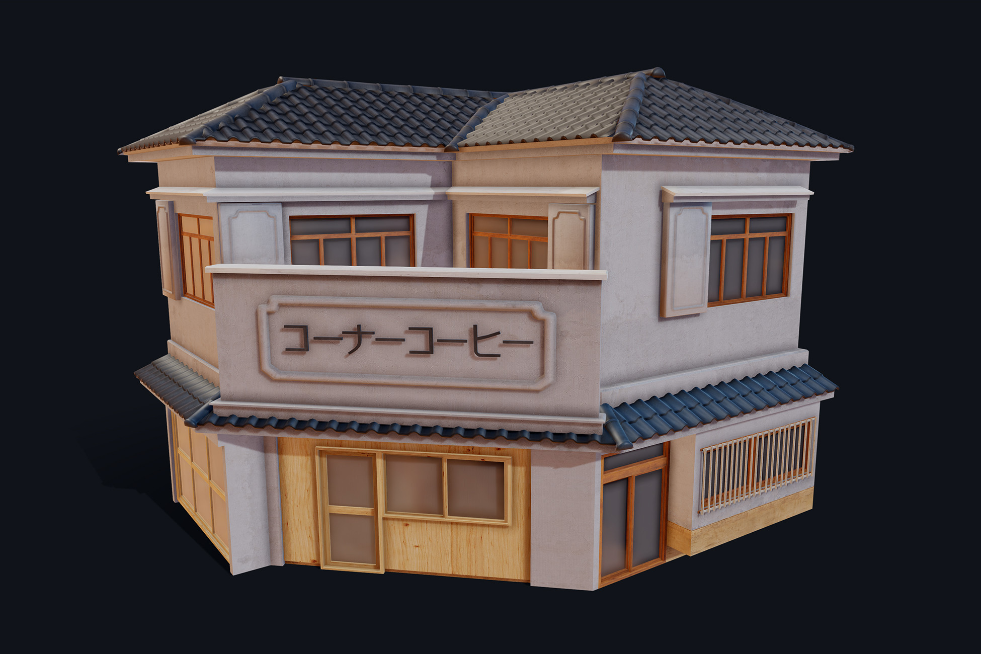 Japanese Corner Shop | 3D Exterior | Unity Asset Store