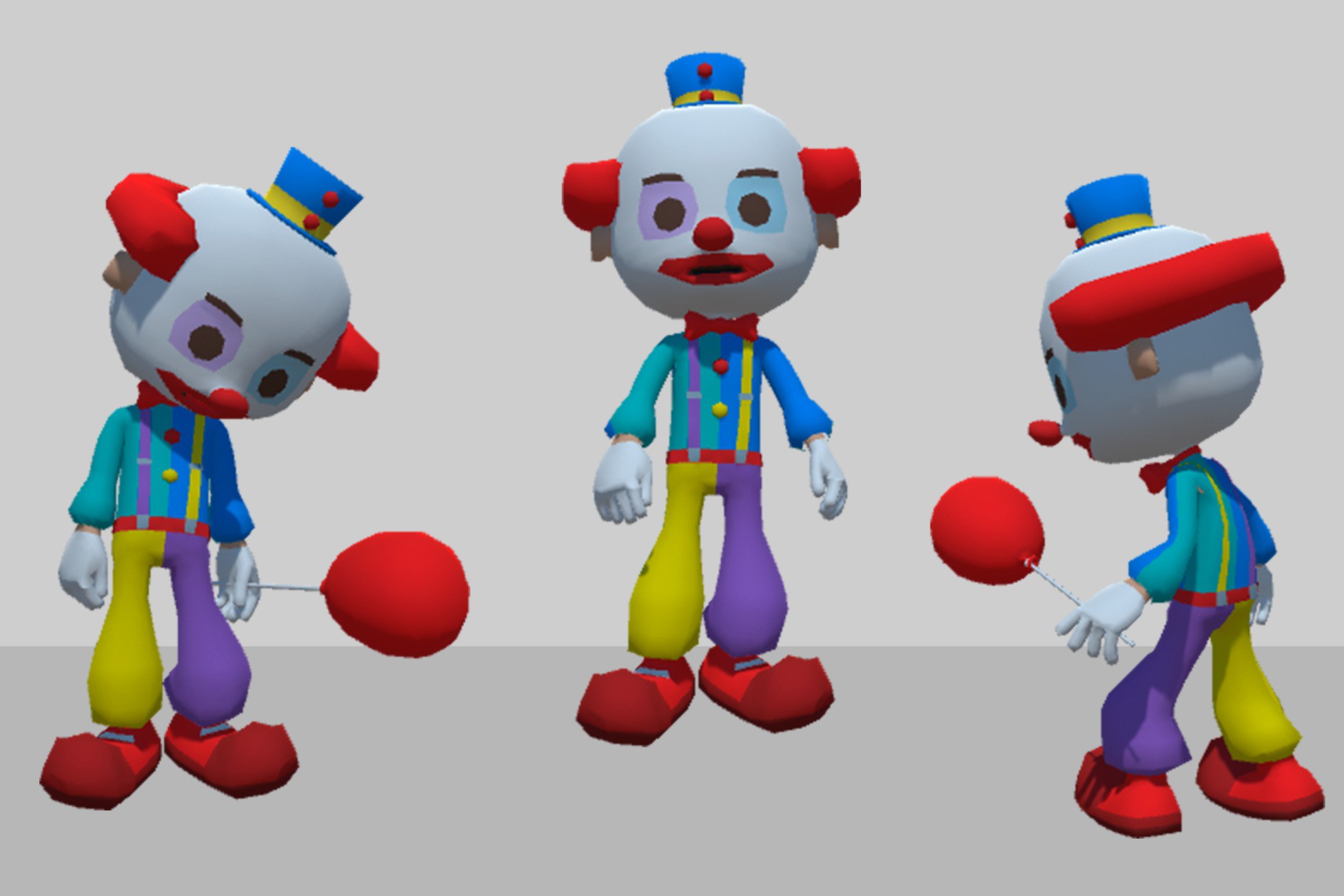 3D Character #040 - Clow Male - Animated - Low Poly - FBX | 3D ...