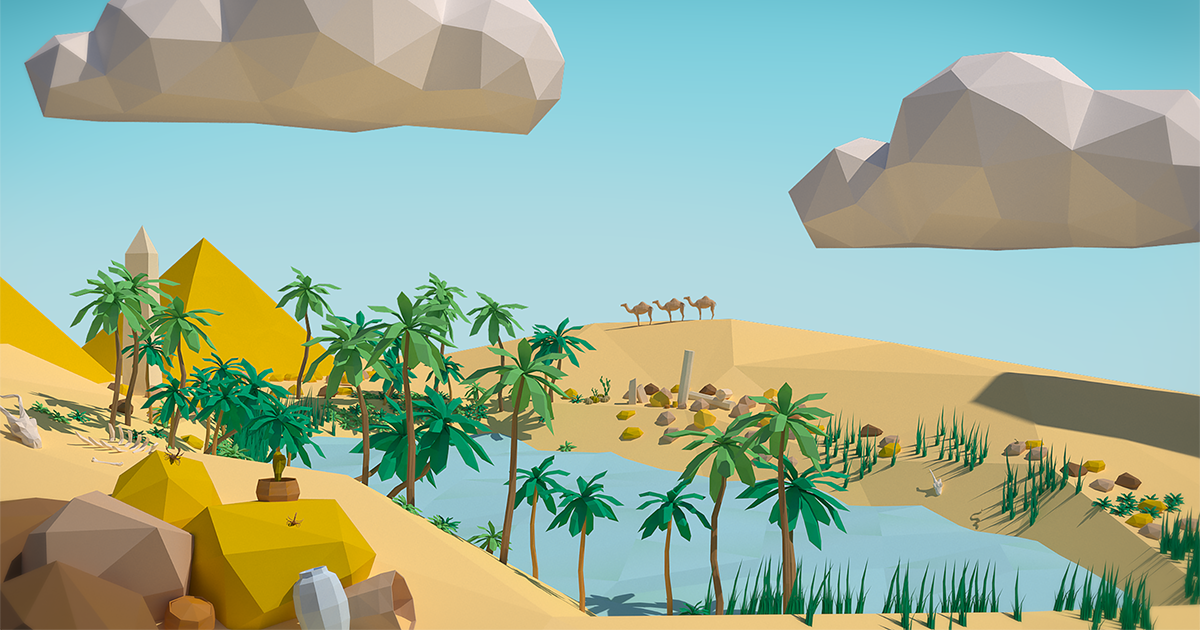 Low Poly Desert Assets | 3D Environments | Unity Asset Store