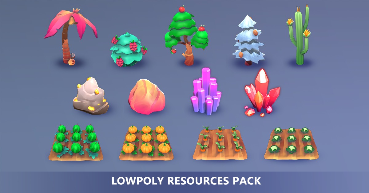 Lowpoly Resources Pack | 3D Exterior | Unity Asset Store