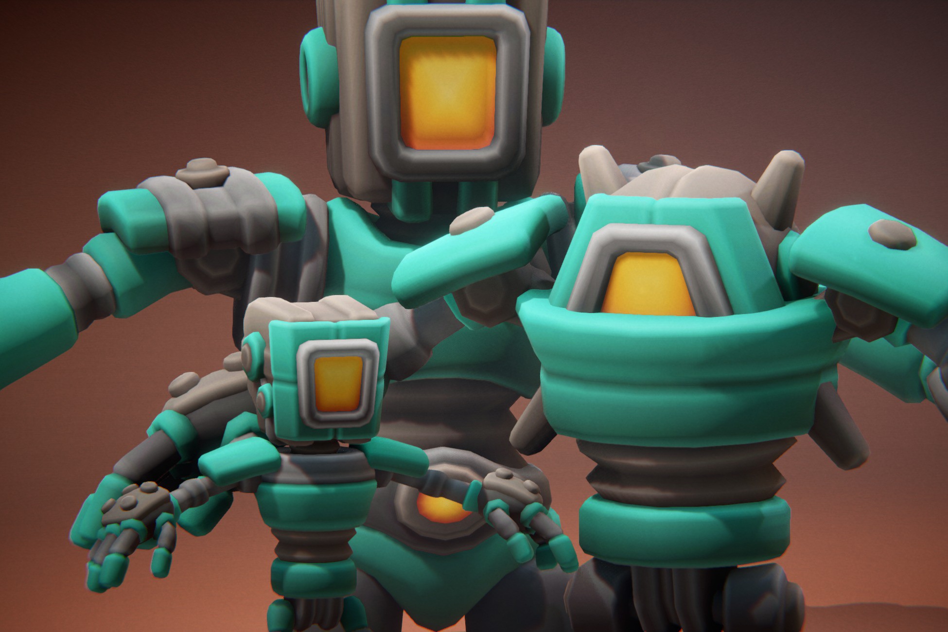 Junk Robot Family - Character + Animations | 3D Robots | Unity Asset Store