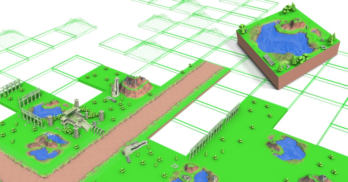 Tileable 3d terrain Generator + Low-Poly Environment Asset Pack | Level Design | Unity Asset Store