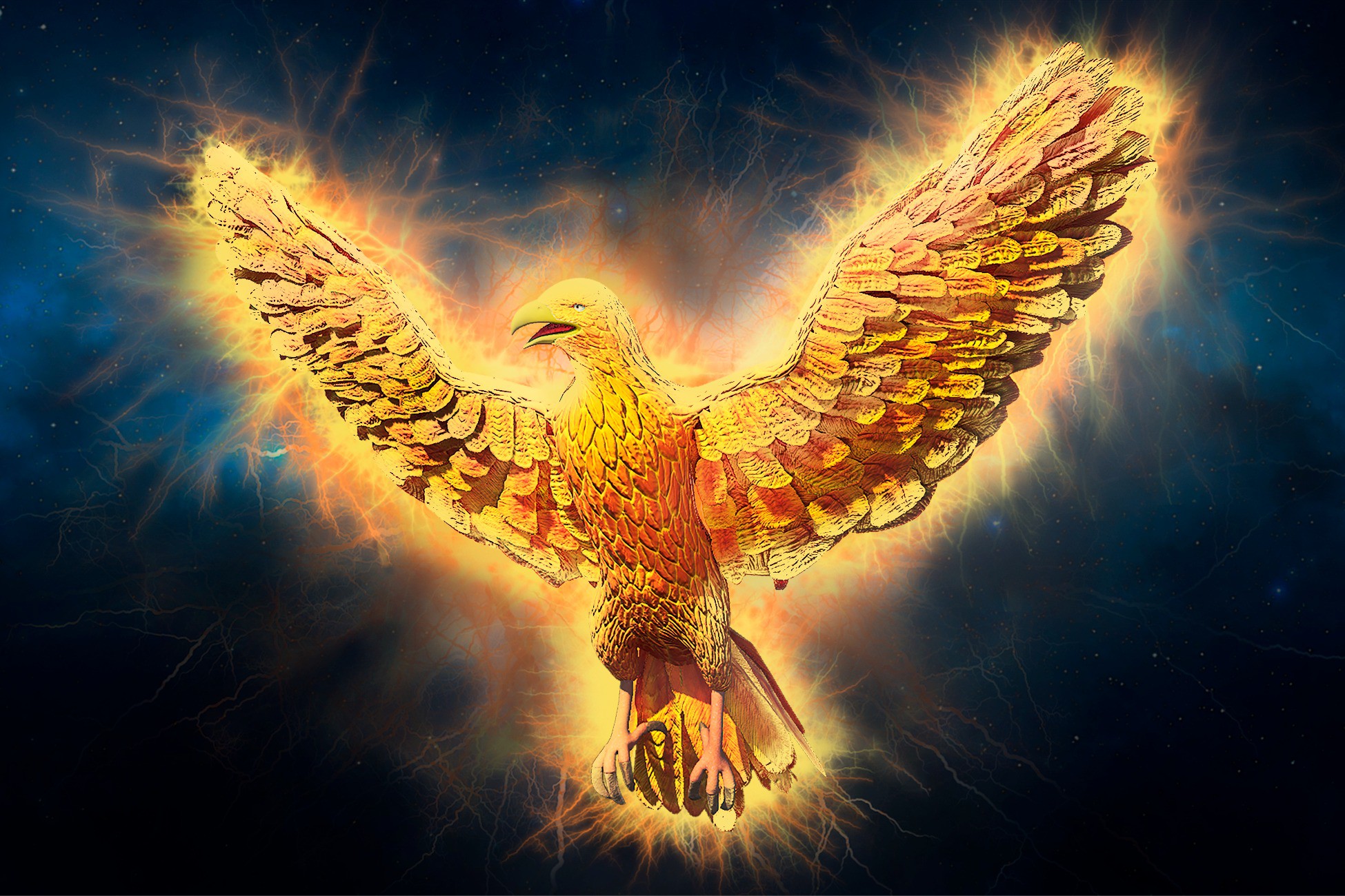 Inferno Phoenix | 3D Creatures | Unity Asset Store