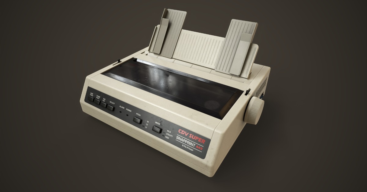Old printer | 3D Electronics | Unity Asset Store