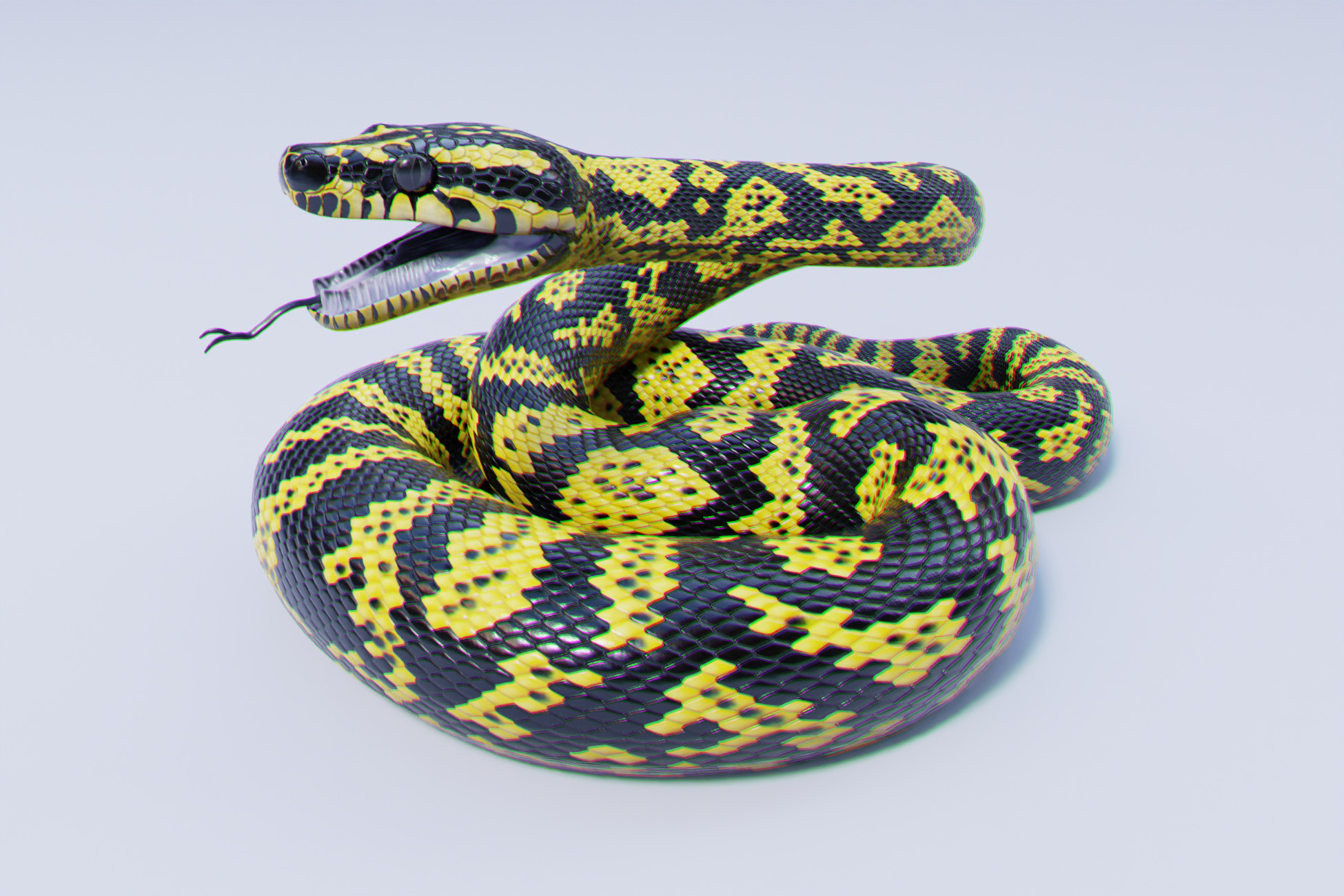 Zebra Jungle Carpet Python | Characters | Unity Asset Store