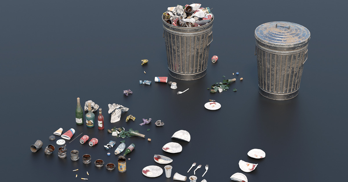 Trash Set 2 | 3D Props | Unity Asset Store
