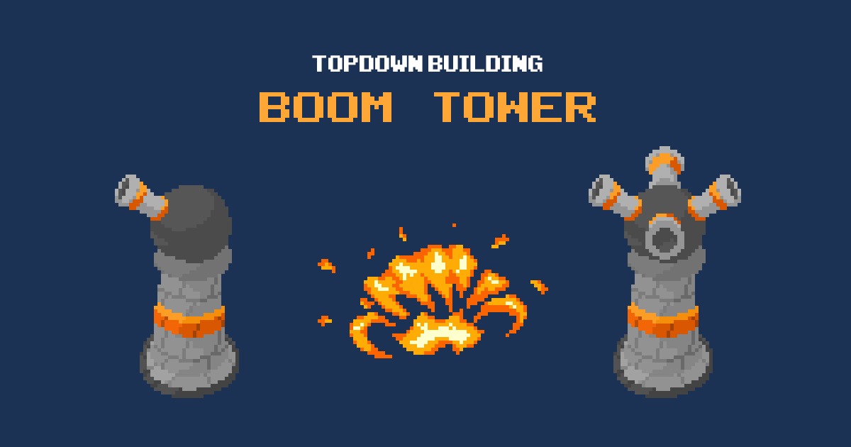 Boomer Tower - Top Down Pixel Art Tower Assets | 2D Environments ...