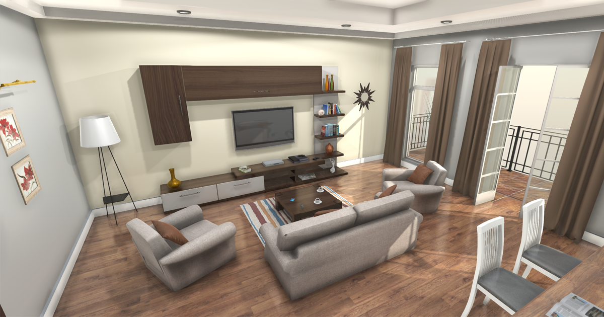 Modern Living Room | 3D Interior | Unity Asset Store