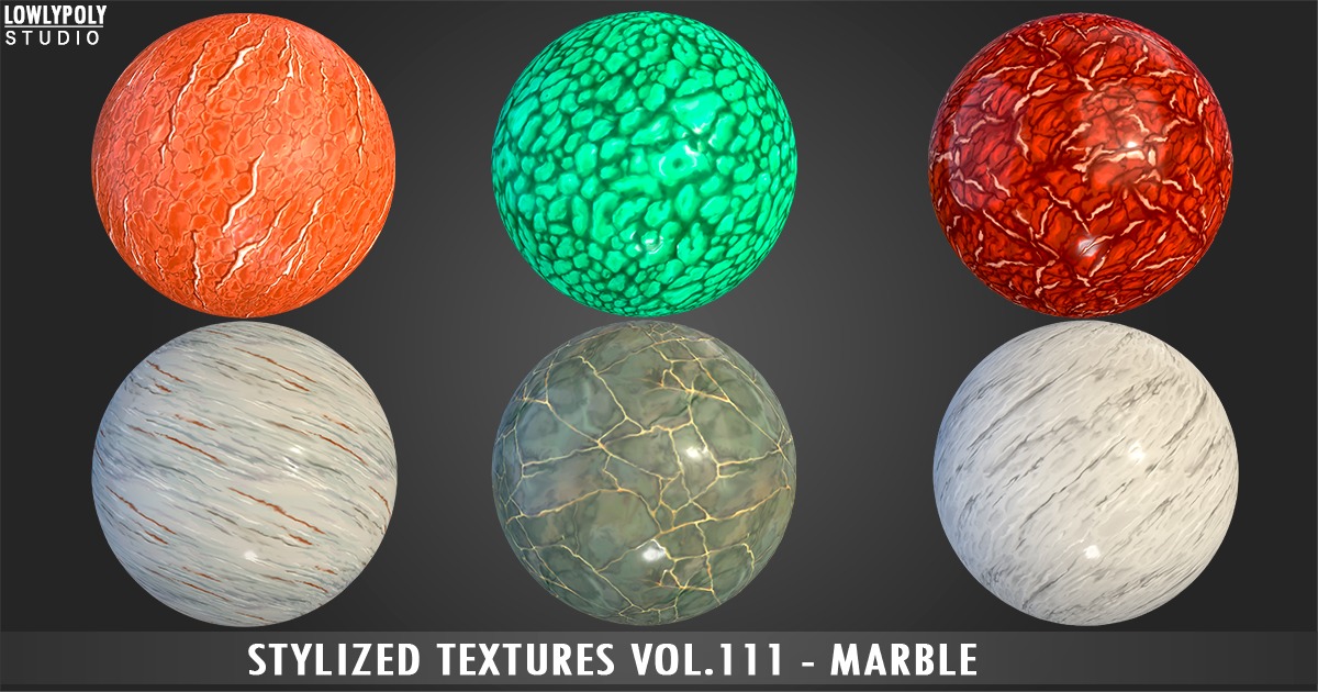 Stylized Marble Vol.111 - Stylized Textures | 2D 石头 | Unity Asset Store