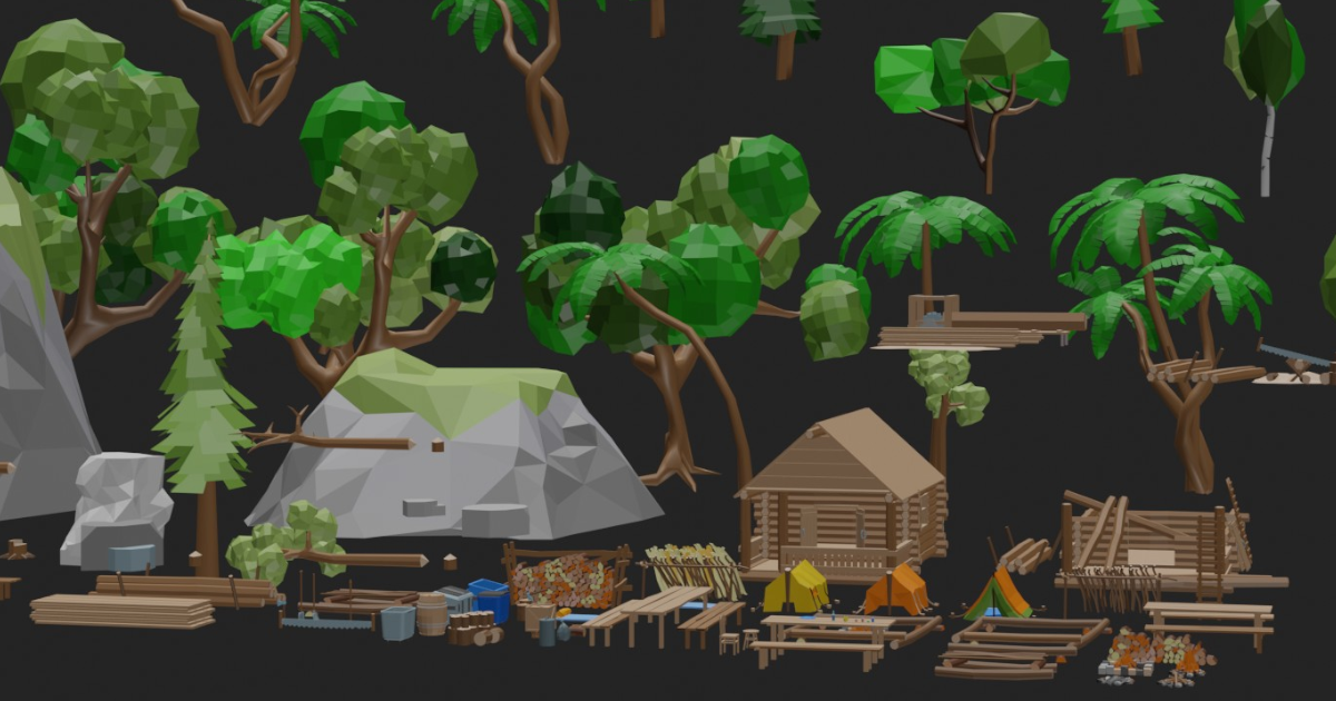 Forest camp | 3D Exterior | Unity Asset Store