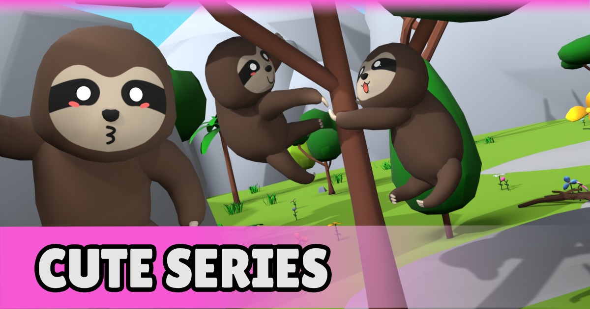 Cute low poly Sloth | 3D Animals | Unity Asset Store