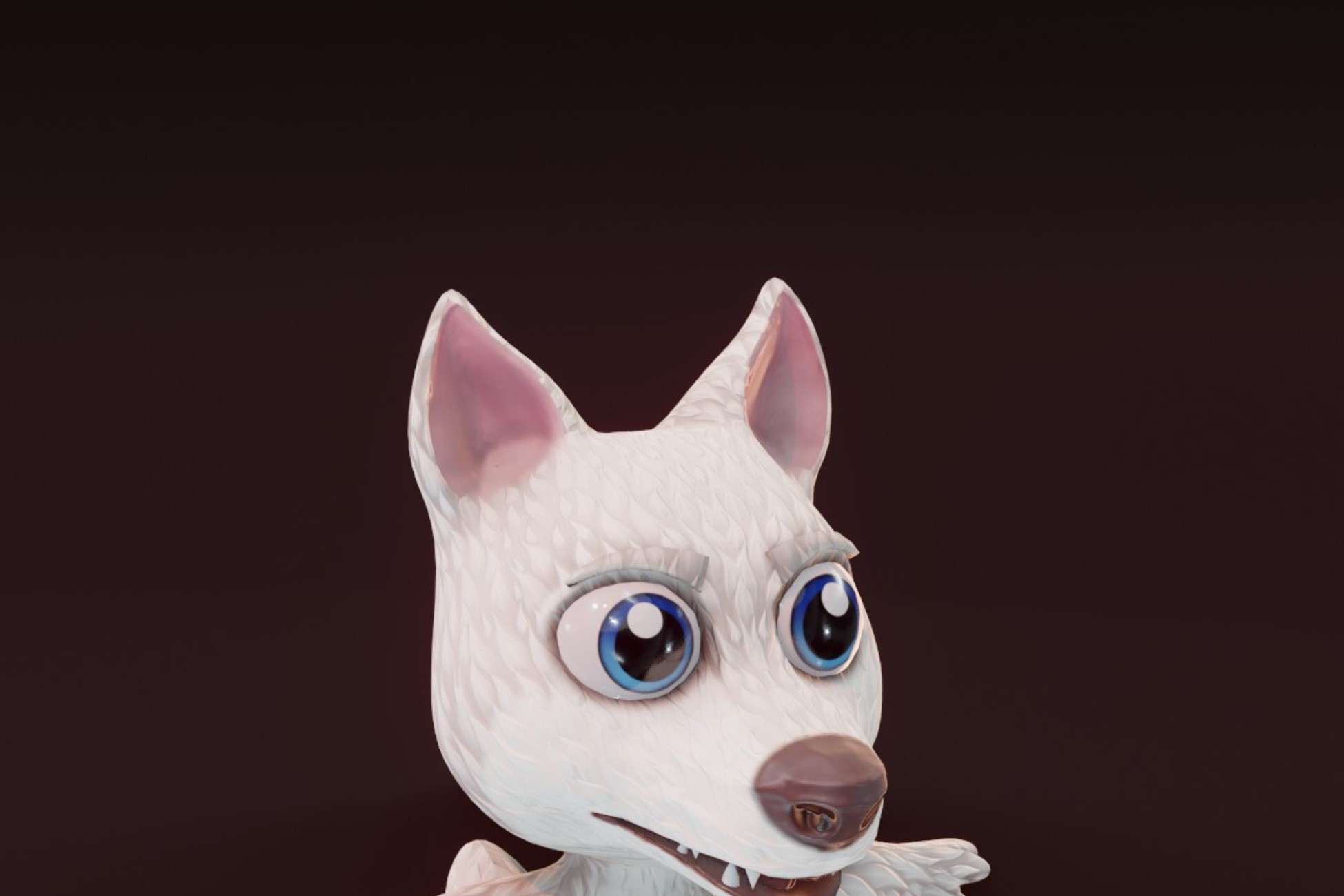 Cartoon White Wolf Animated 3D Model | 캐릭터 | Unity Asset Store