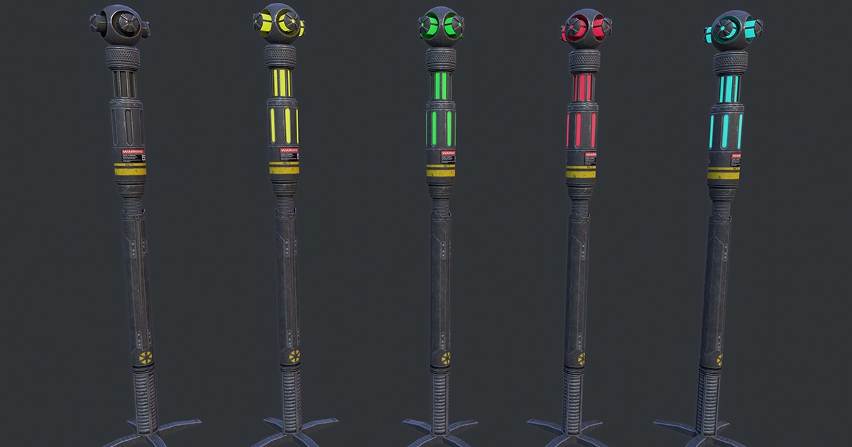 Sci-Fi Lightning Pole Device | 3D Sci-Fi | Unity Asset Store